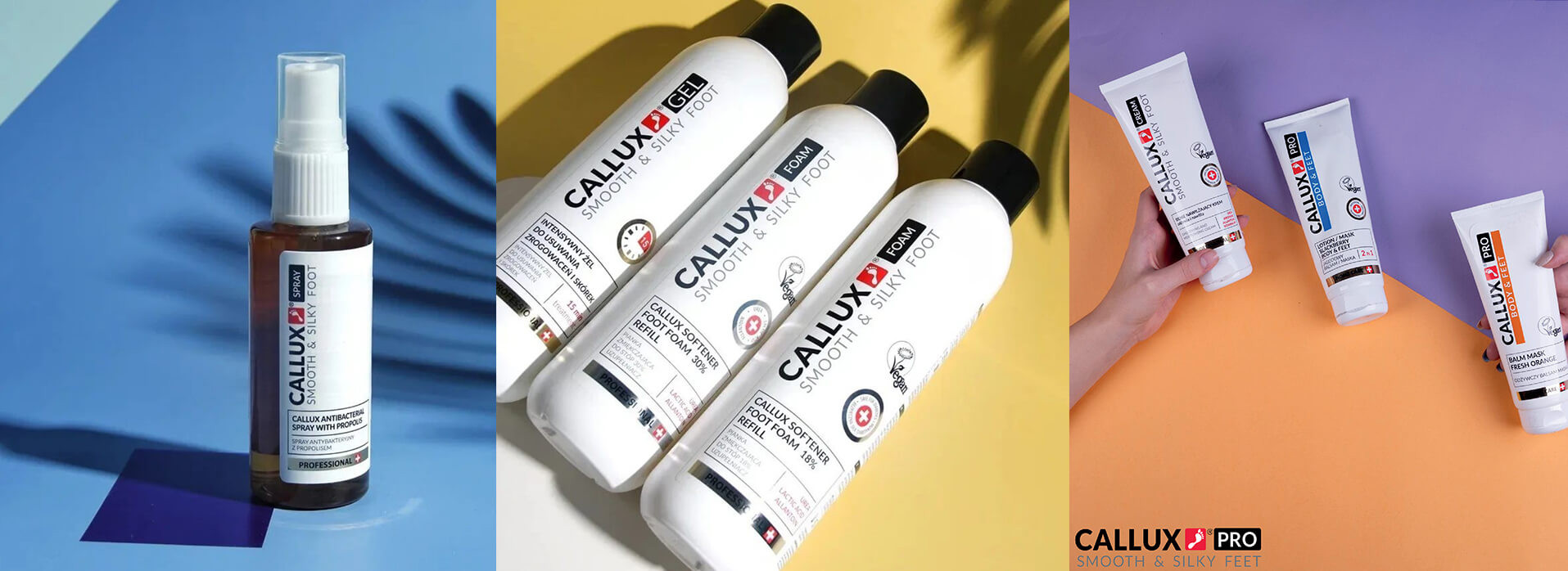 Soins des pieds anti-callosités par Callux Pro