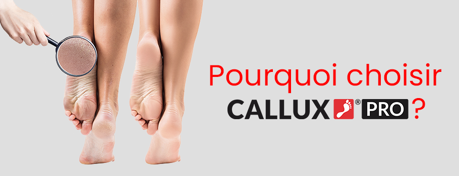 Soins des pieds anti-callosités par Callux Pro